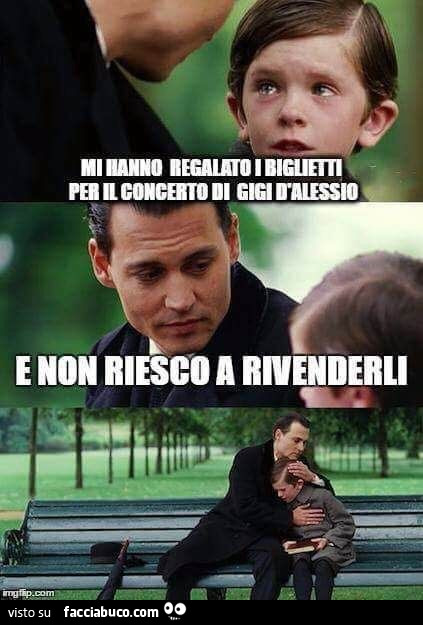 Tutti i meme su Gigi D'Alessio - Facciabuco.com